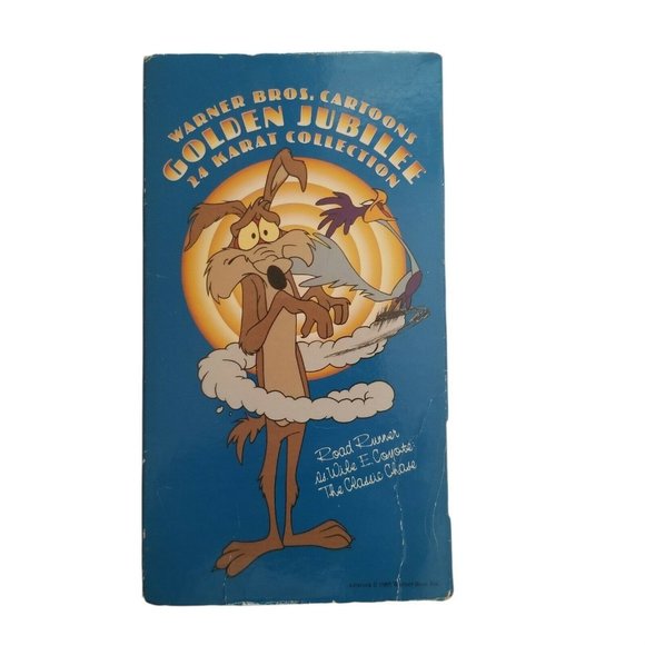 Media | Road Runner Wile E Coyote Vhs Golden Jubilee 24 Karat ...